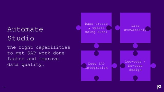Doing More With Less: Improving SAP® Master Data Processes with Excel to SAP® Automation | PPT