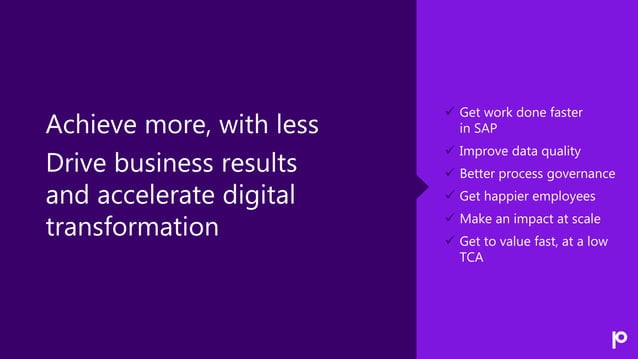 Doing More With Less: Improving SAP® Master Data Processes with Excel to SAP® Automation | PPT