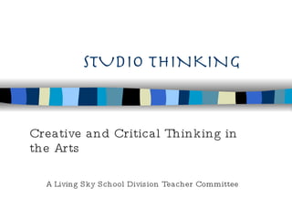 Studio Thinking | PPT