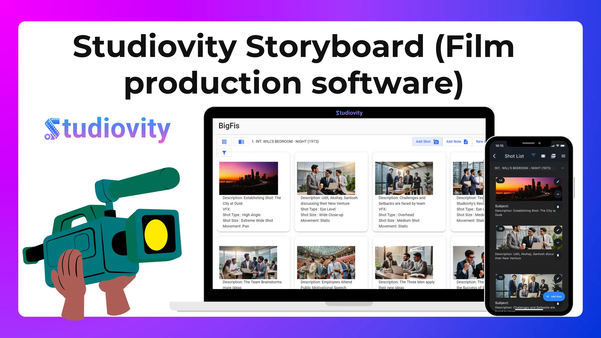 Studiovity film pre-production and screenwriting software | PPT