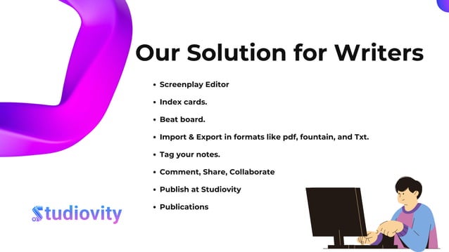 Studiovity film pre-production and screenwriting software | PPT