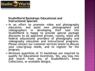 Collapsible Backdrops | PPT