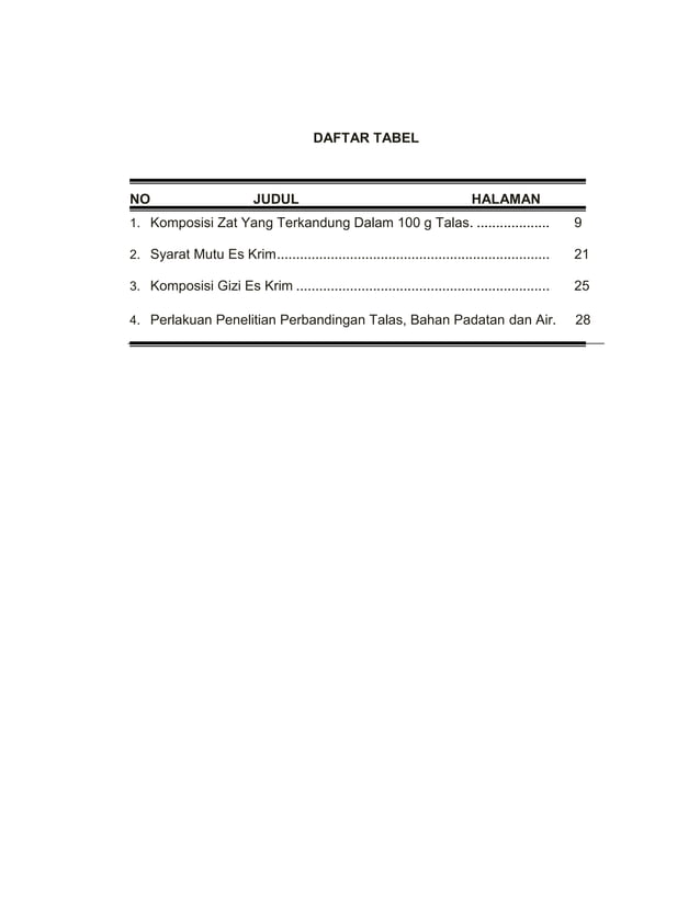 Studi pemanfaatan talas dalam pembuatan es krim | DOCX