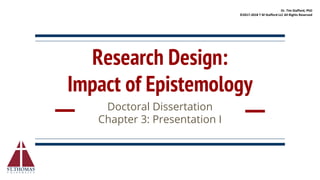 STU Dissertation Presentation - Chapter 3 Introduction | PPT