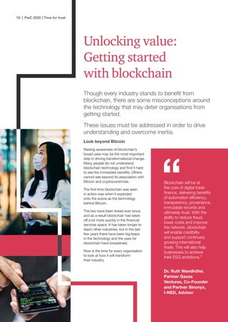 Studi teknologi blockchain pwc | PDF
