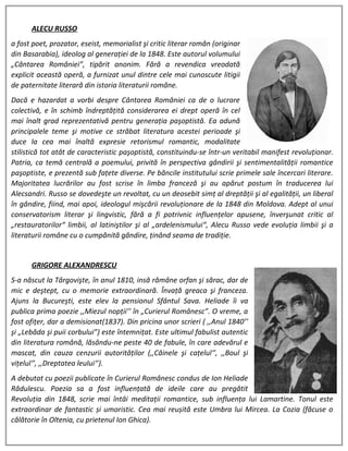 Rolul literaturii in perioada Pasoptista | DOC