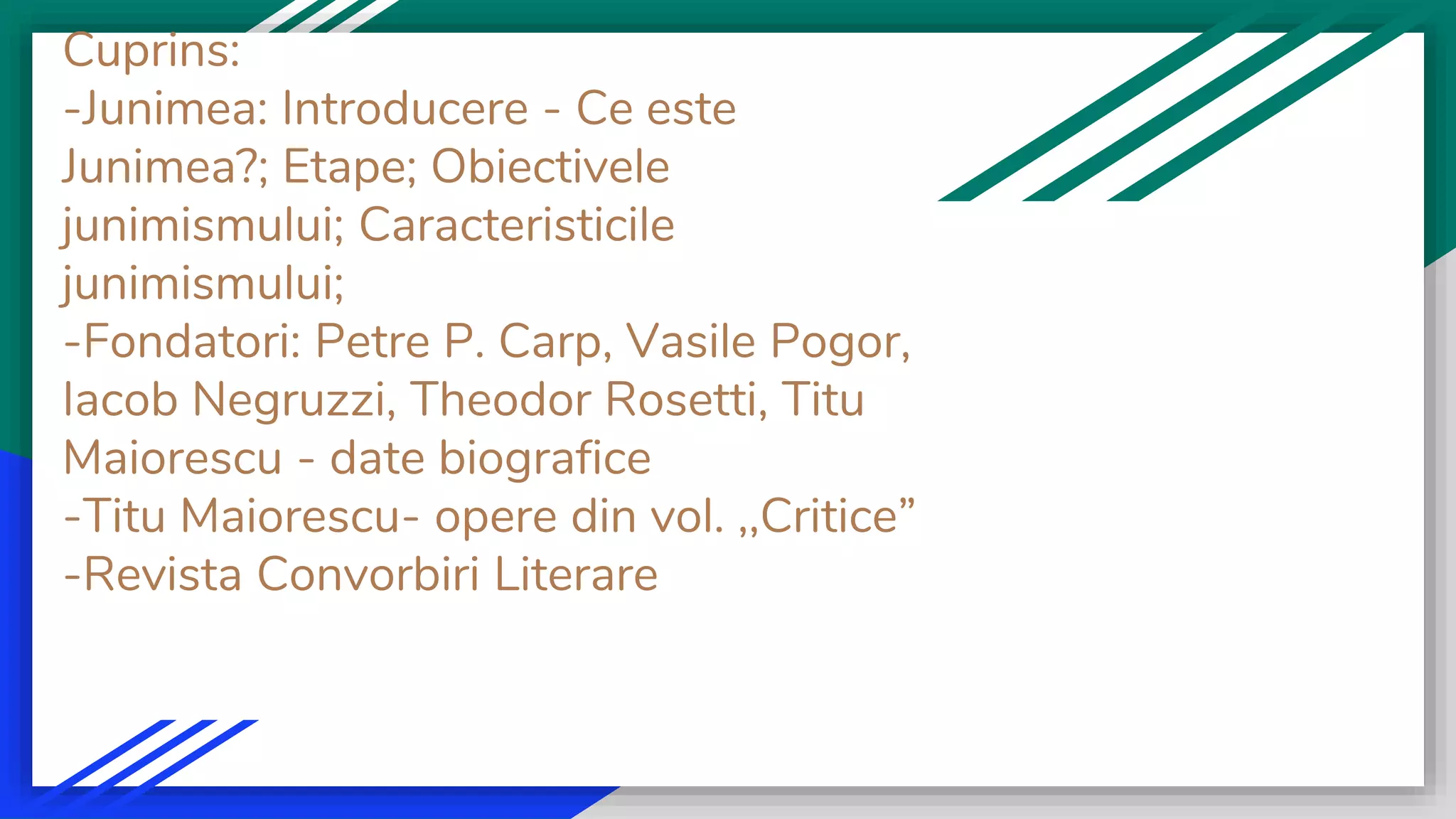 Studiu de caz 5 - criticismul junimist | PPTX