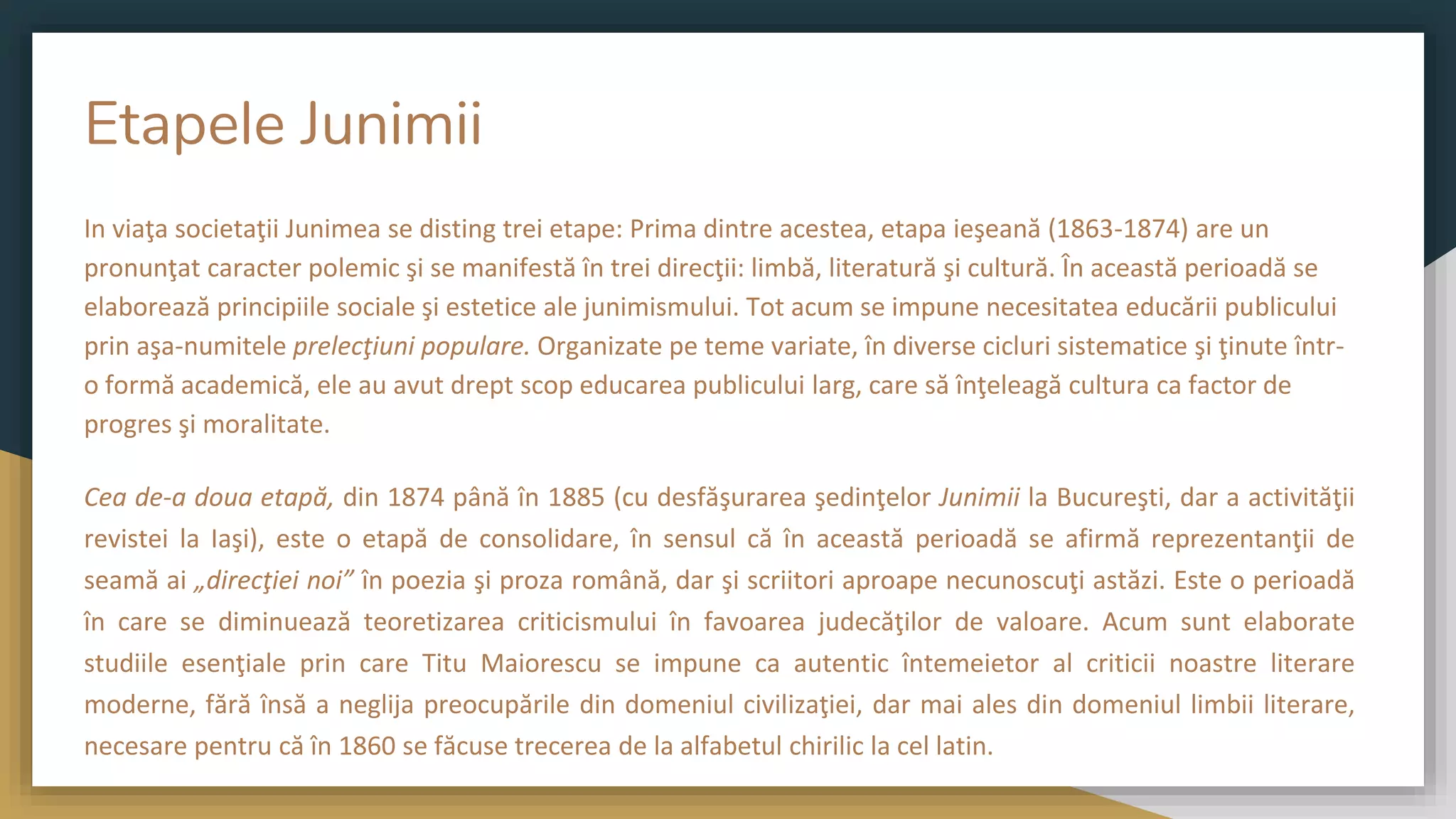 Studiu de caz 5 - criticismul junimist | PPTX