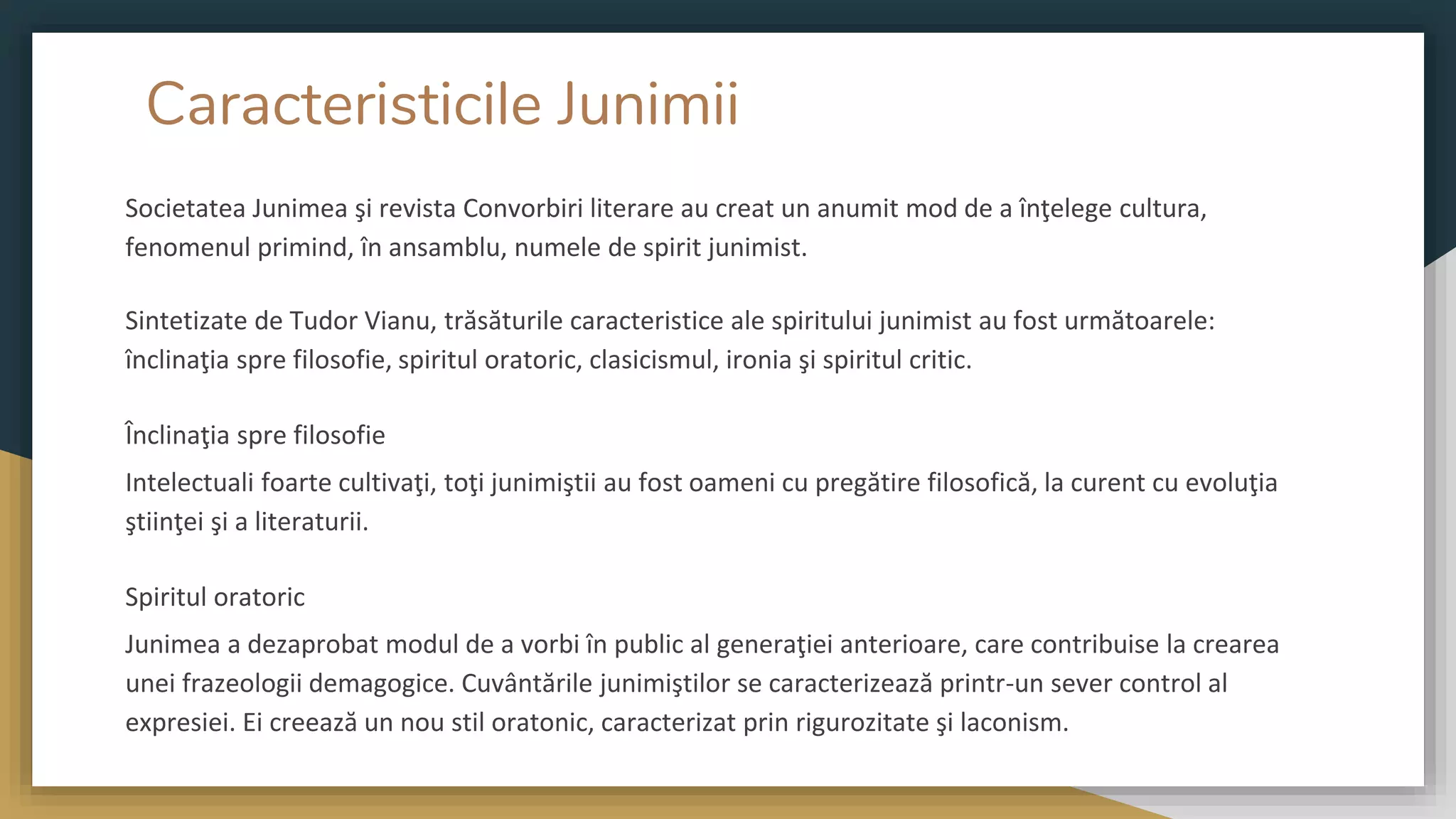 Studiu de caz 5 - criticismul junimist | PPTX