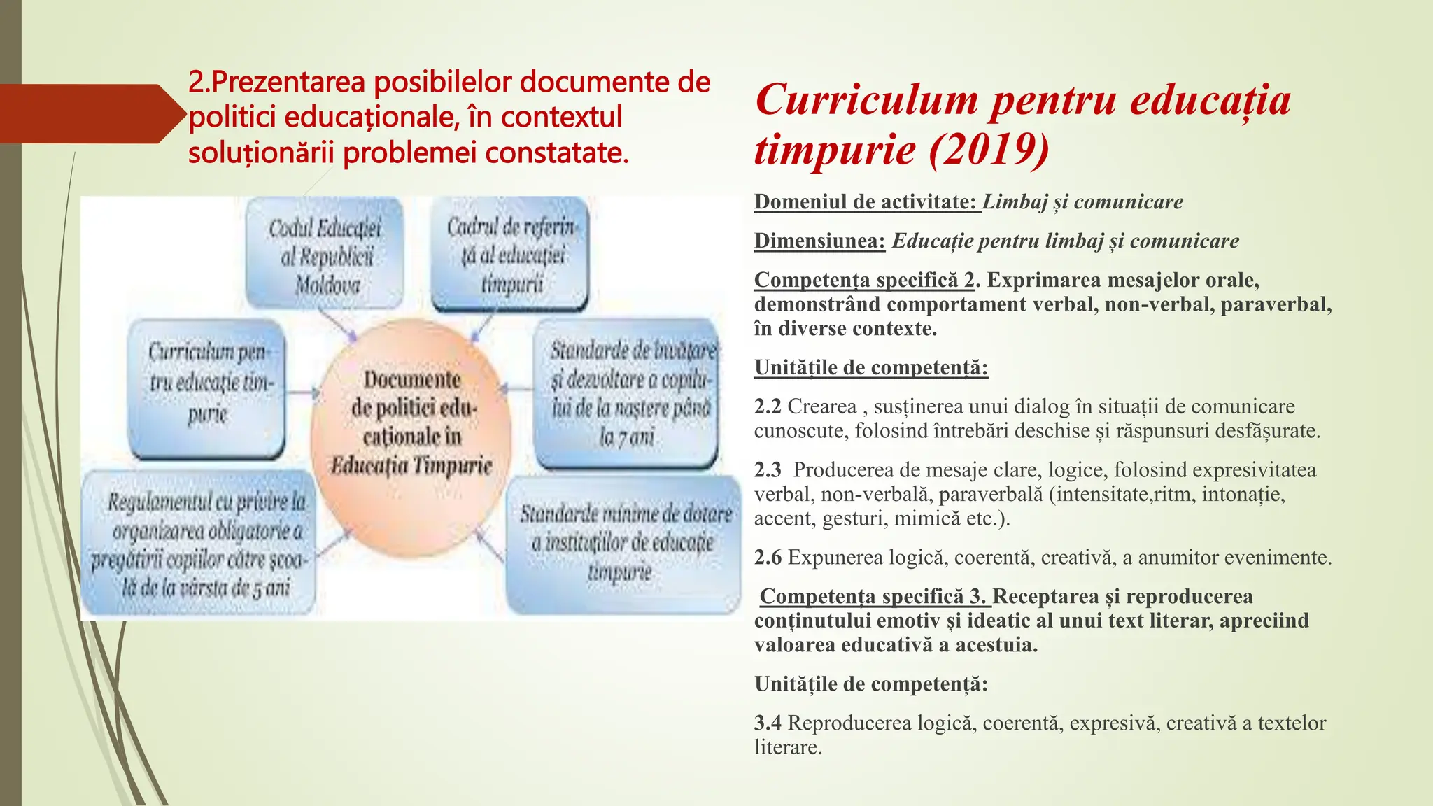 Algoritmul de prezentare a unui studiu de caz, Grădiniță | PPTX