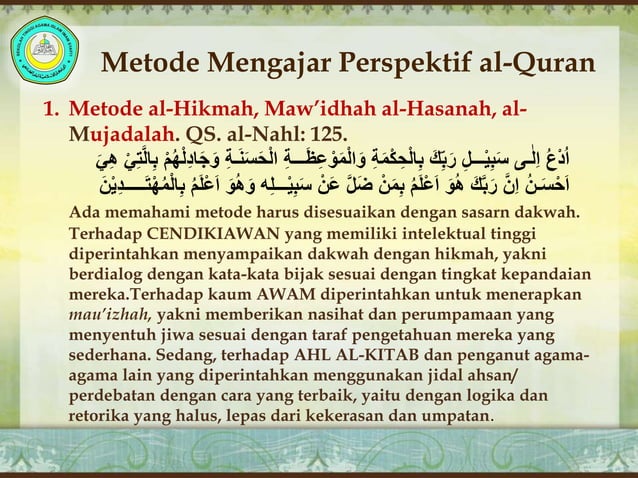 Strategi Pembelajaran Dalam Perspektif al-Quran | PPTX