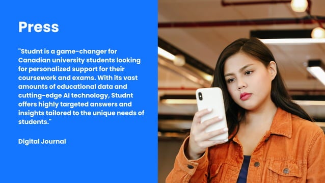 Studnt Pitch Deck | PPT