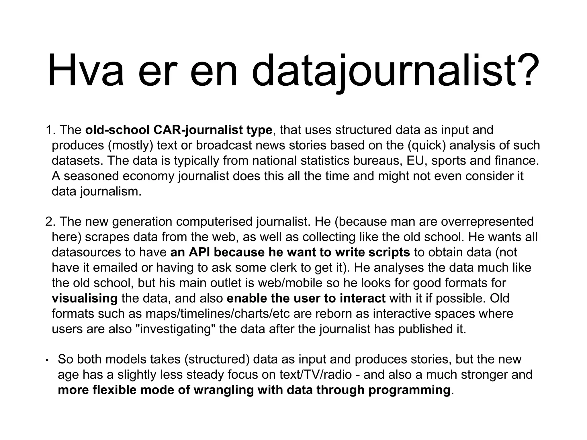 Studvest datajournalistikk | PPTX | Databases | Computer Software and Applications