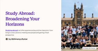 Study In Abroad | PPT