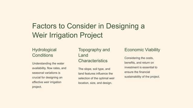 Study-and-Design-Weir-Irrigation-Project.pptx | Water Services | Home ...