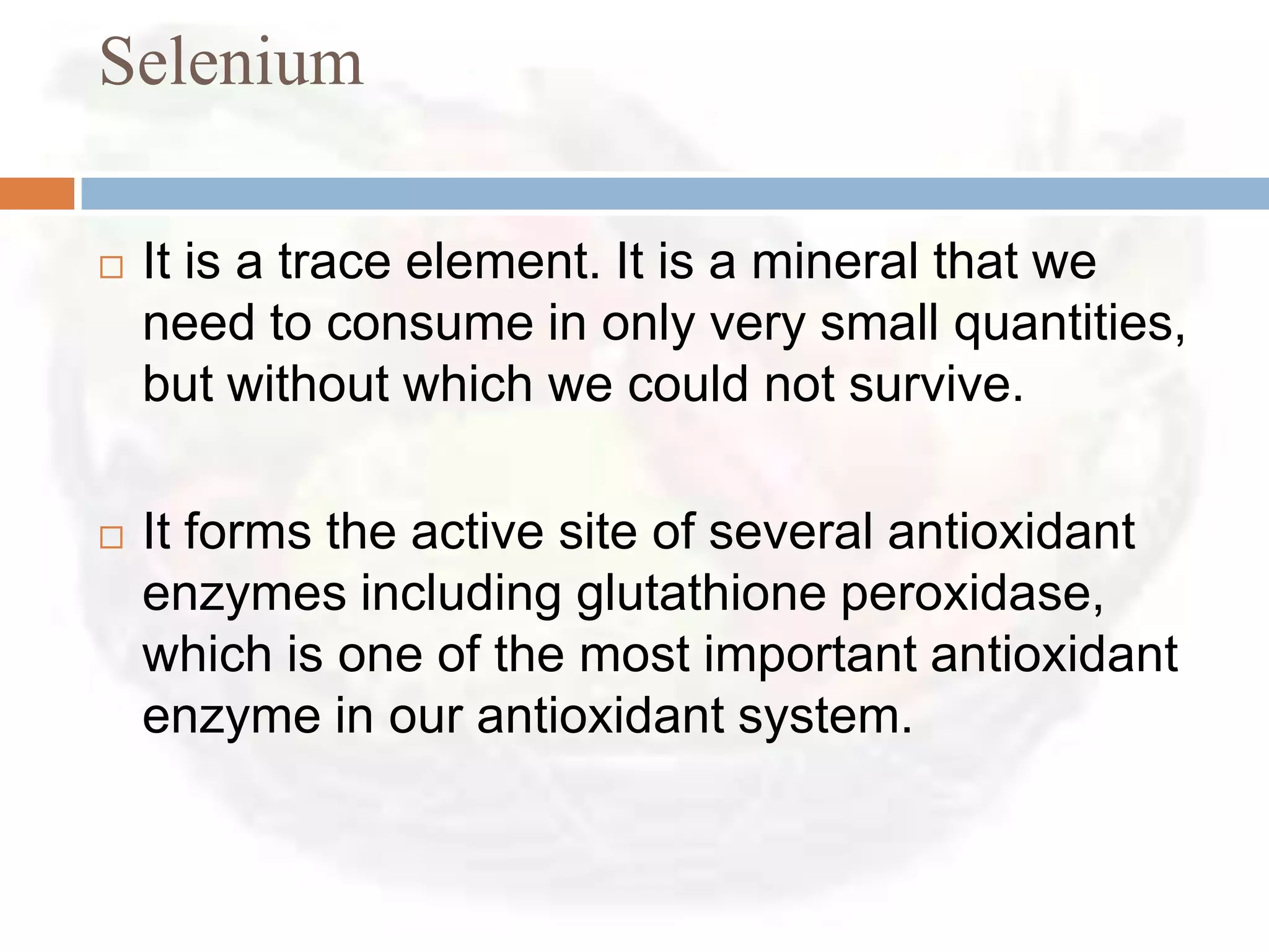 study of antioxidants | PPTX