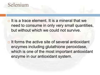 study of antioxidants | PPTX