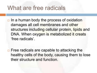 study of antioxidants | PPTX