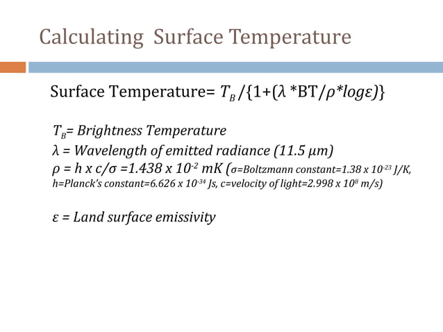 Study of-ndvi-land-surface-temperature-using-landsat-tm-data | PPT
