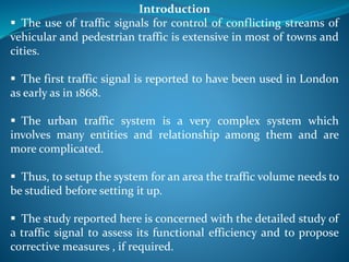 Study of urban traffic flow | PPTX