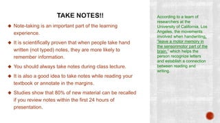 Study Skills including Grit and Growth Mindset | PPTX