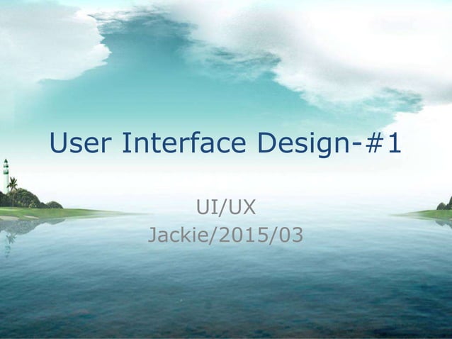 ui design-1 | PPT