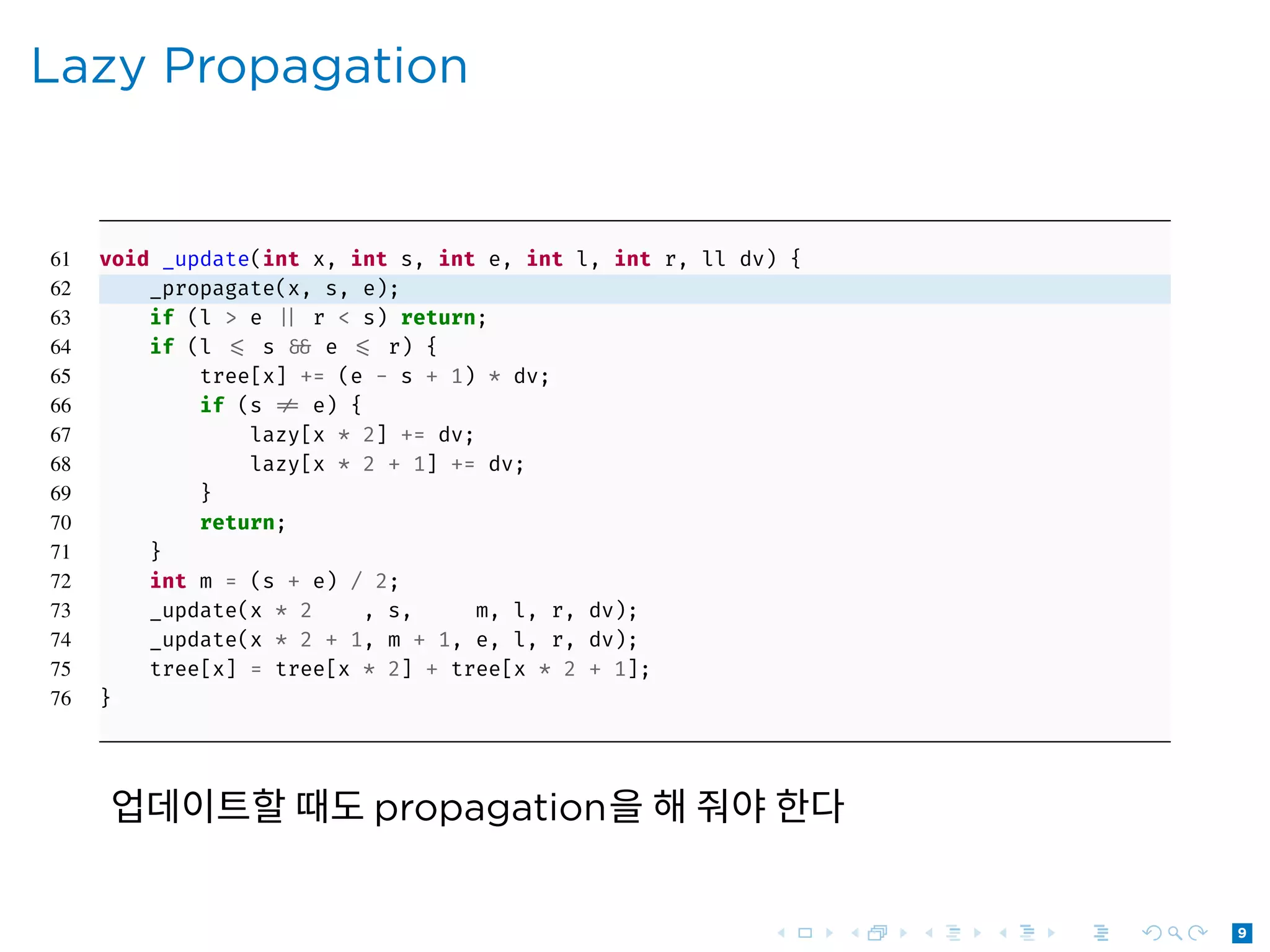 Lazy Propagation On Segment Trees Sogang Icpc Team 2019 Ppt