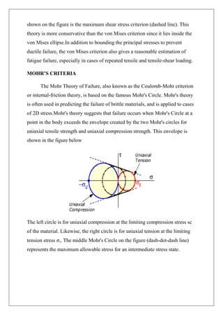 FAILURE CRITERIA FOR NON-BRITTLE MATERIALS | PDF