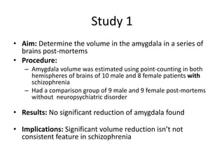 PPT PSYCH AMYGDALA | PPTX | Mental Health | Diseases and Conditions