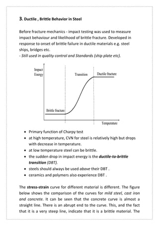 Brittle Ductile Behaviour For ( STEEL - RIENFORCED CONCRETE - CONCRETE ...