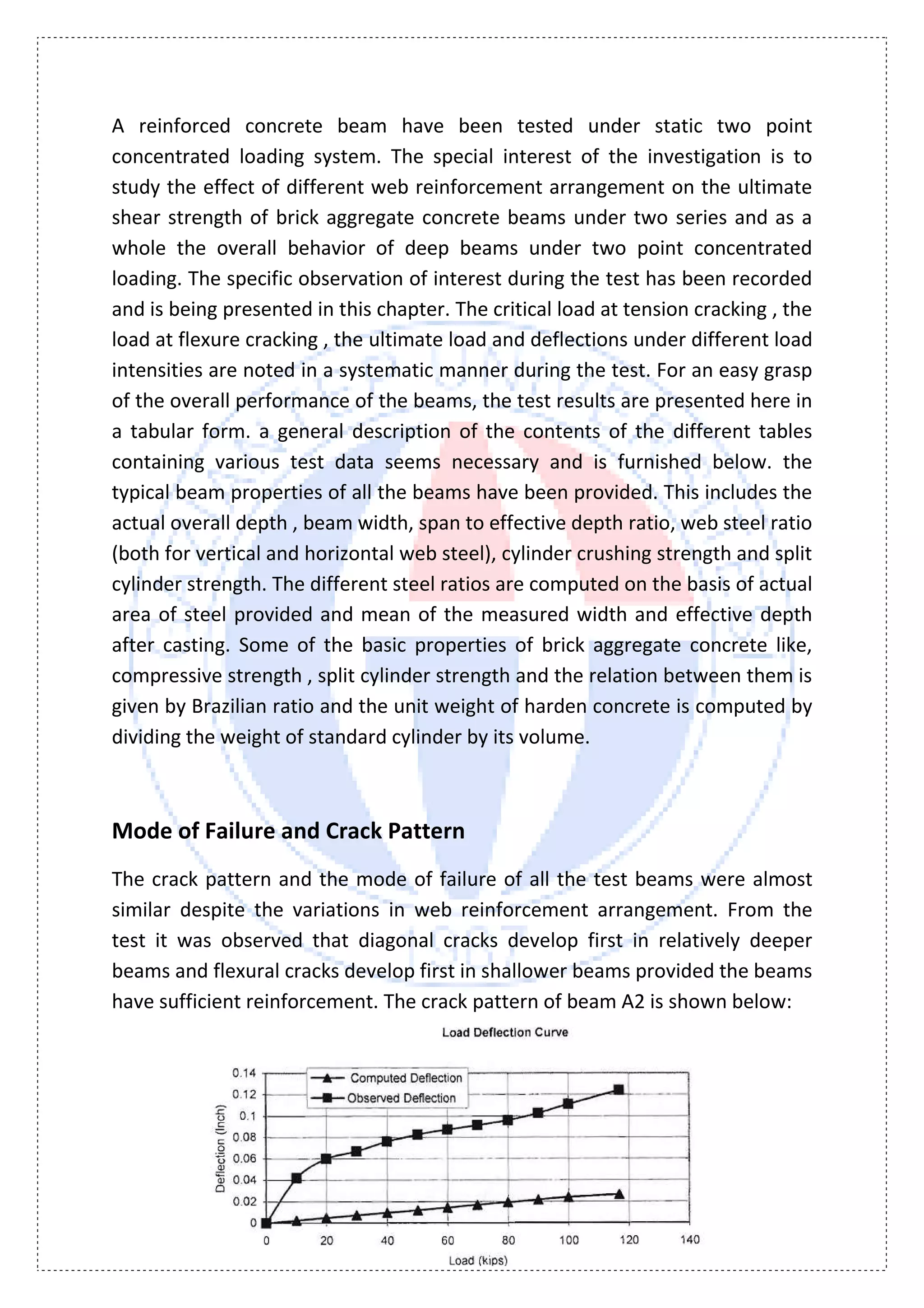 The Crack Pattern Of Rc Beams Under Loading Pdf Geology Science