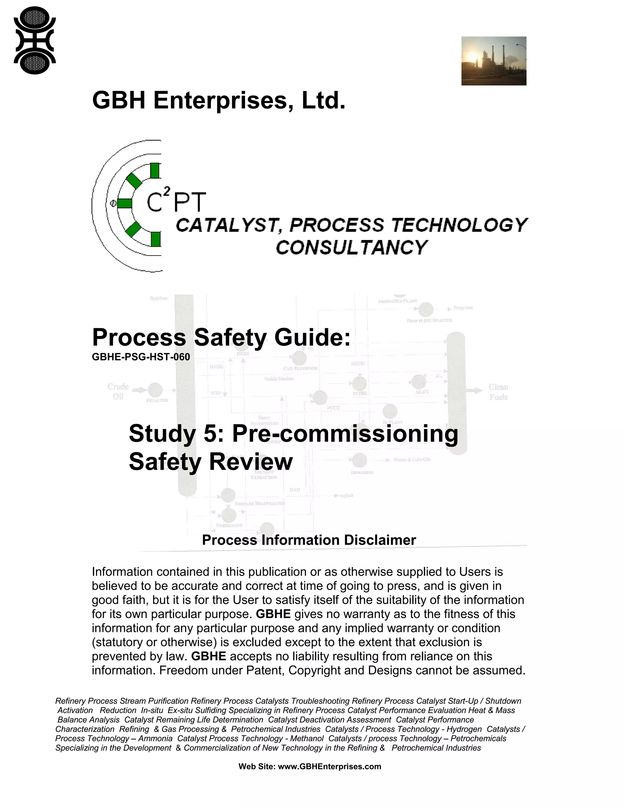 Study 5: Pre-commissioning Safety Review | PDF