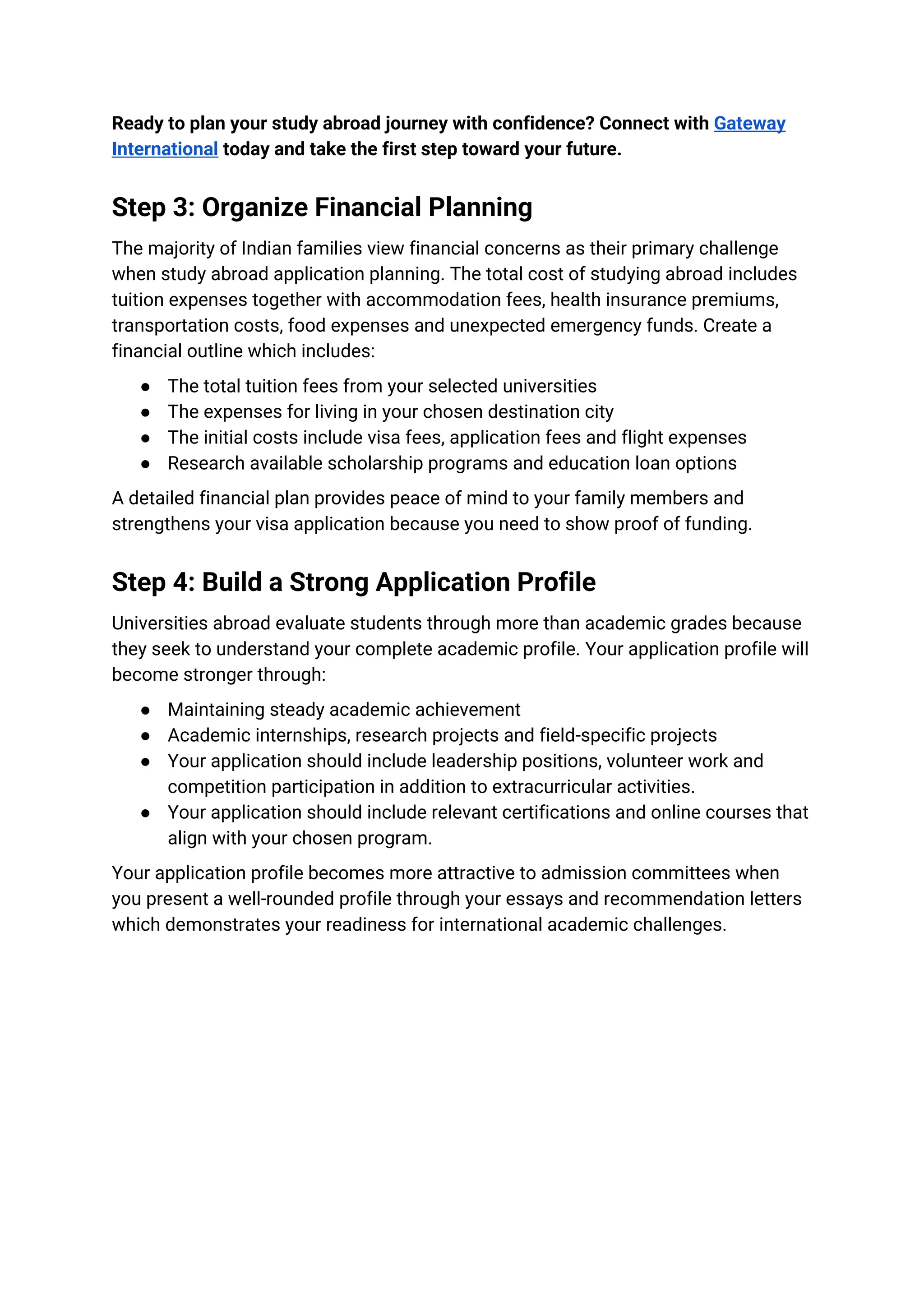 Study Abroad Application Planning: A Complete Guide for Indian Students ...