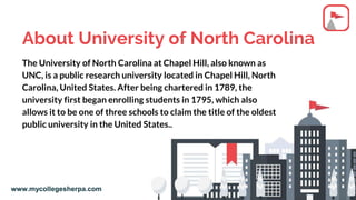 Study Abroad at University of North Carolina, Admission Requirements ...