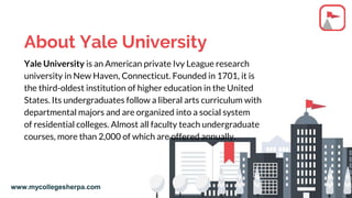 Study Abroad at Yale University, Admission Requirements, Courses, Fees ...