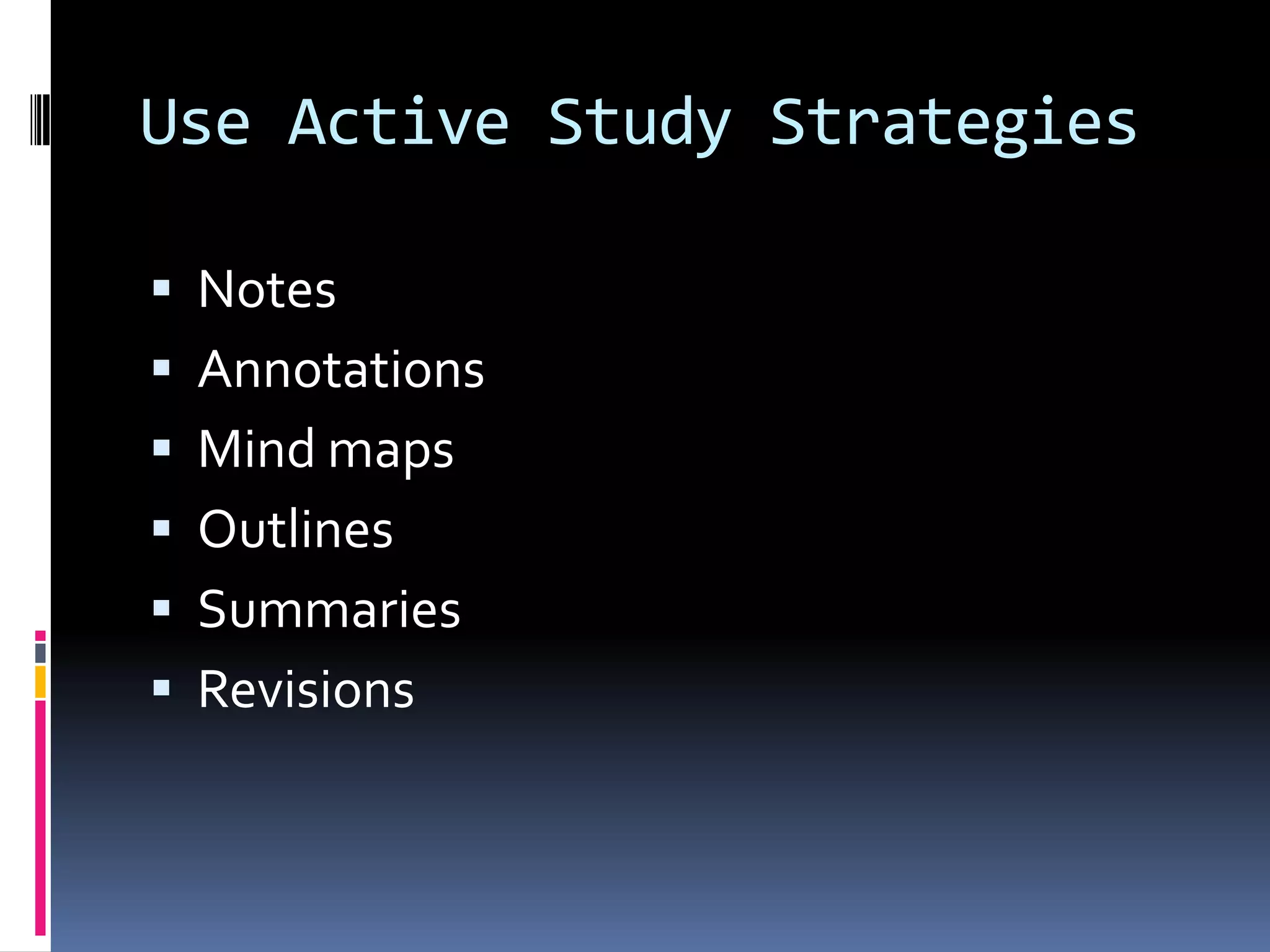 Study action plan | PPT