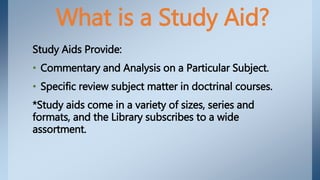 Study aids | PPTX
