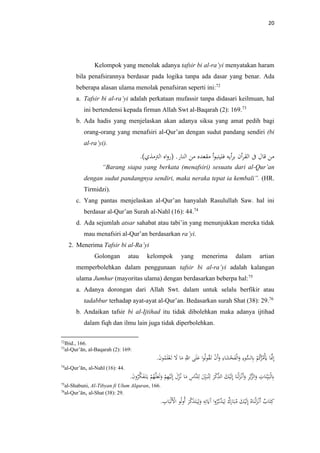 TAFSIR BI AL-MA'TSUR DAN TAFSIR BI AL-RA'YI | PDF