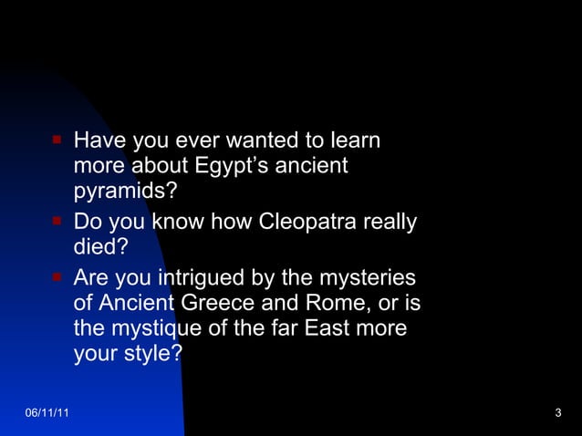 Study ancient history! | PPT