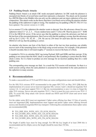 Study and analysis of some known attacks on transport layer security | PDF | Computer Networking ...