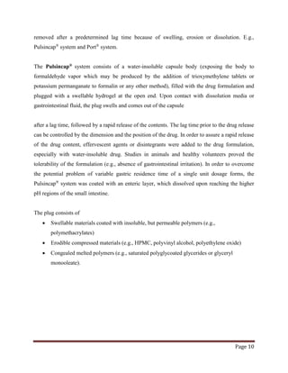 Study and evaluation of Pulsatile Drug delivery system.docx