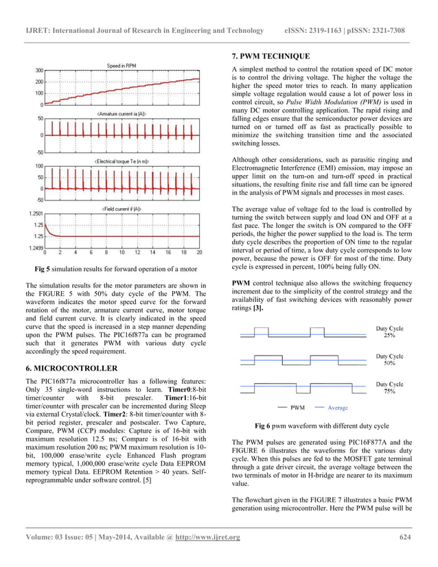 Study and implementation of dc drive using pic16 f877a microcontroller | PDF | Radio Control ...