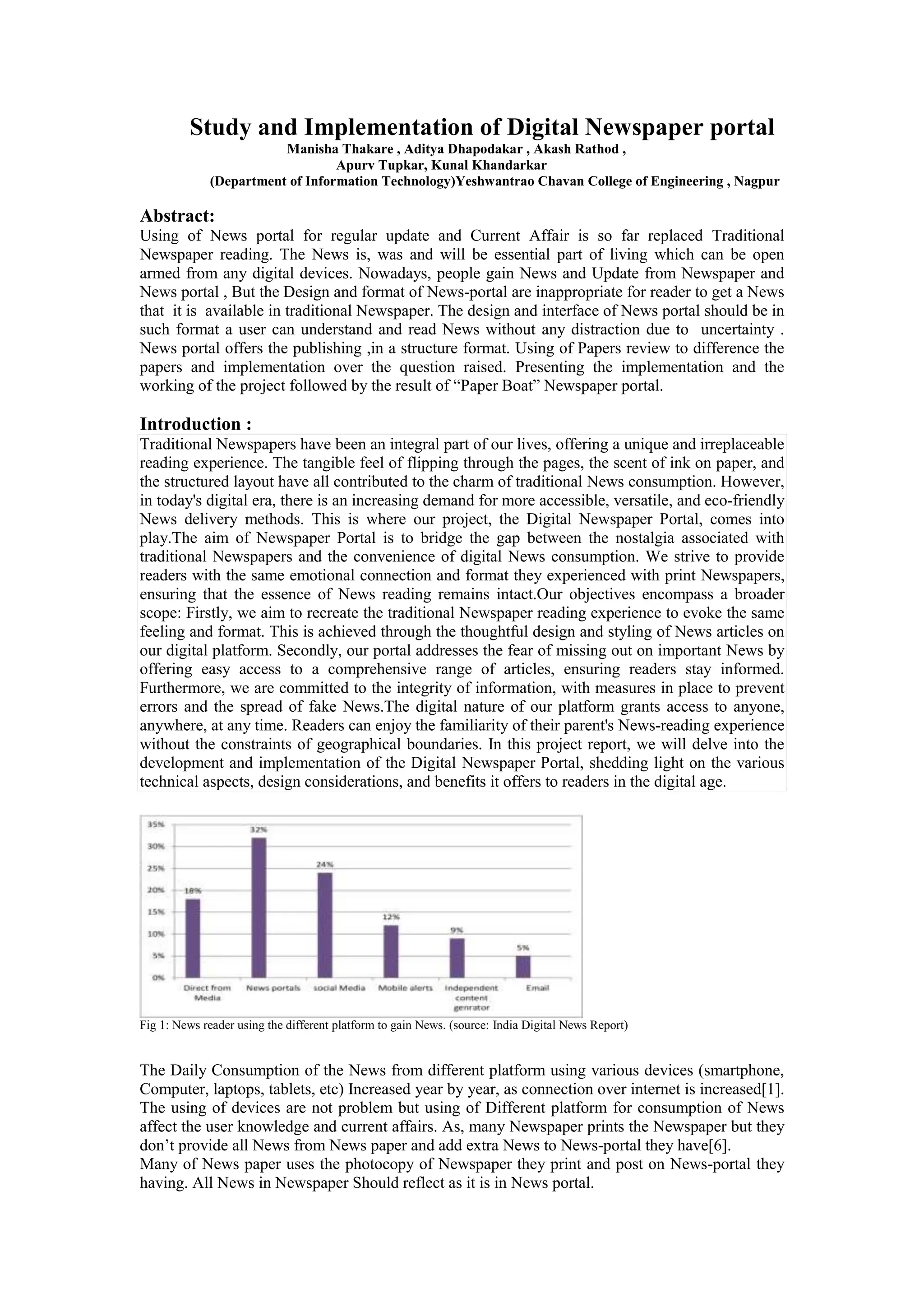 Study and Implementation of Digital Newspaper port.docx