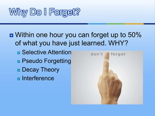 Study and Memory Skills | PPTX