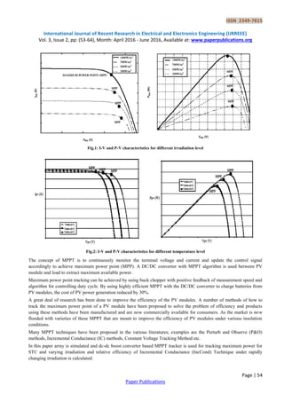 Study and Simulation of Inccond Based Maximum Power Point Tracking (MPPT) Algorithm for ...