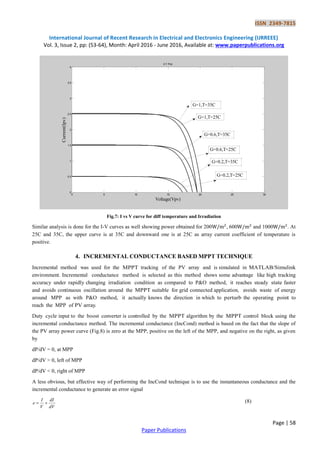 Study and Simulation of Inccond Based Maximum Power Point Tracking (MPPT) Algorithm for ...