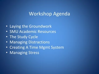 STUDY STRATEGIES & TIME MANAGEMENT Katherine LeRoy | PPT