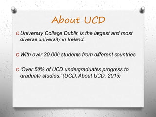 Study Bcomm in UCD | PPTX