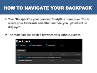 Studyblue Teacher Guide | PPT