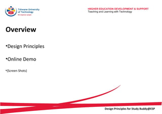 Study Buddy design principles | PPT